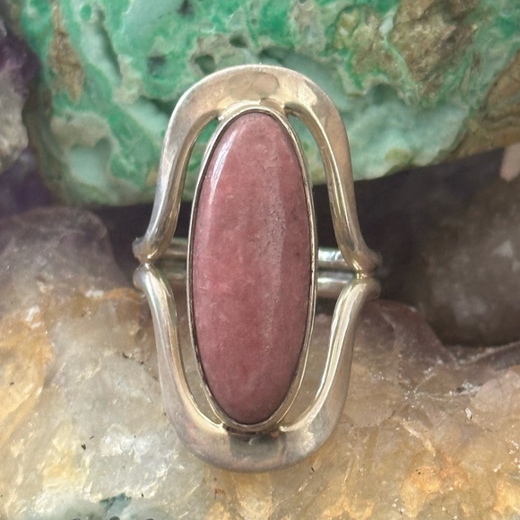 Jewelry | Vintage Rhodonite Sterling Silver Mexico Ring | Poshmark